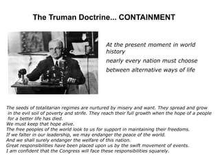 ERP The Truman Doctrine and the Marshall Plan | ODP