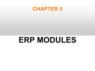 Erp modules | PPT