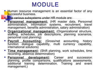 Erp modules hr | PPT