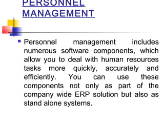 Erp modules hr | PPT