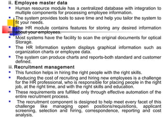 Erp modules hr | PPT