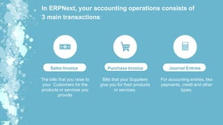 Erpnext accounting module | PPTX