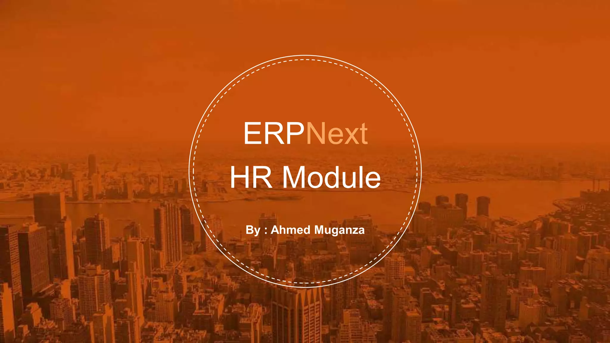 ERPnext HR Module | PPTX