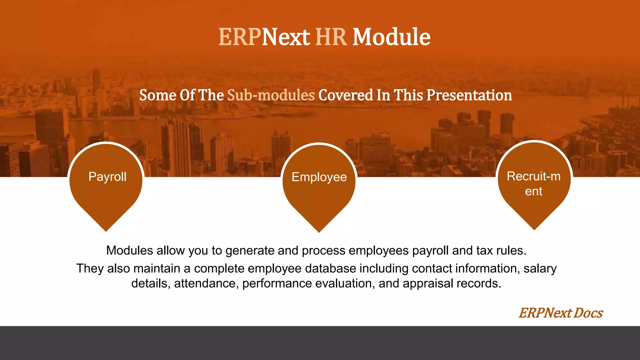 ERPnext HR Module | PPTX