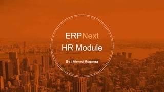 ERPnext HR Module | PPTX