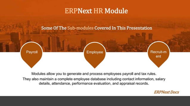 ERPnext HR Module | PPT