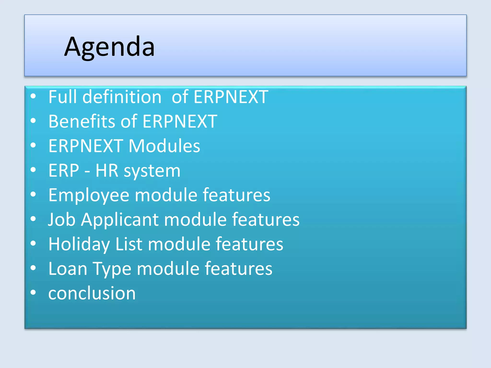 presentation about Erpnext HR system | PPTX