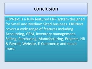 presentation about Erpnext HR system | PPT