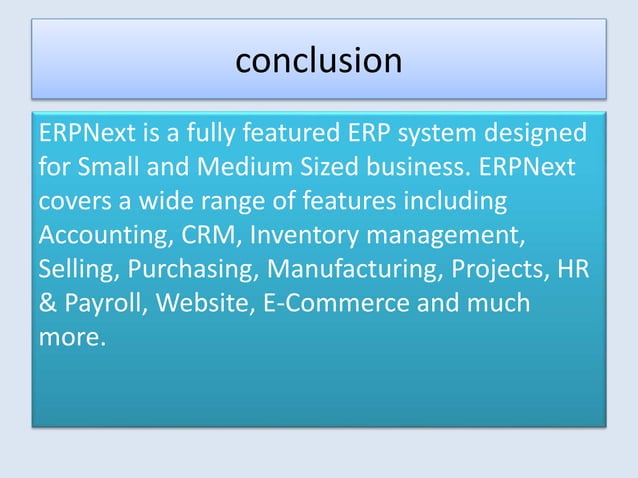 presentation about Erpnext HR system | PPT