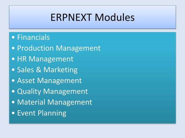 presentation about Erpnext HR system | PPT