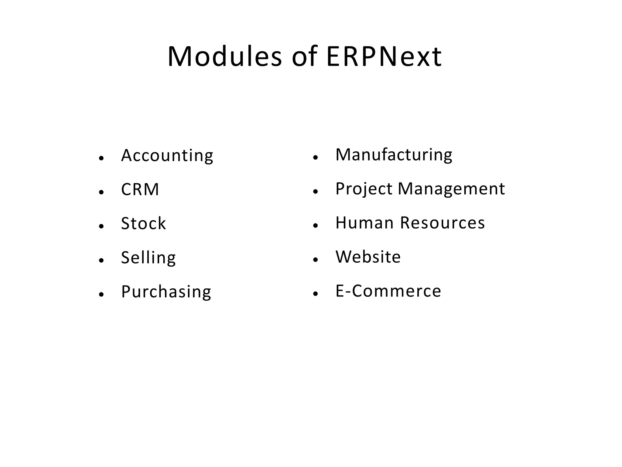 ERPNext Enterprise Resource Planning System | PPTX