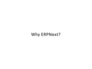 ERPNext Enterprise Resource Planning System | PPTX