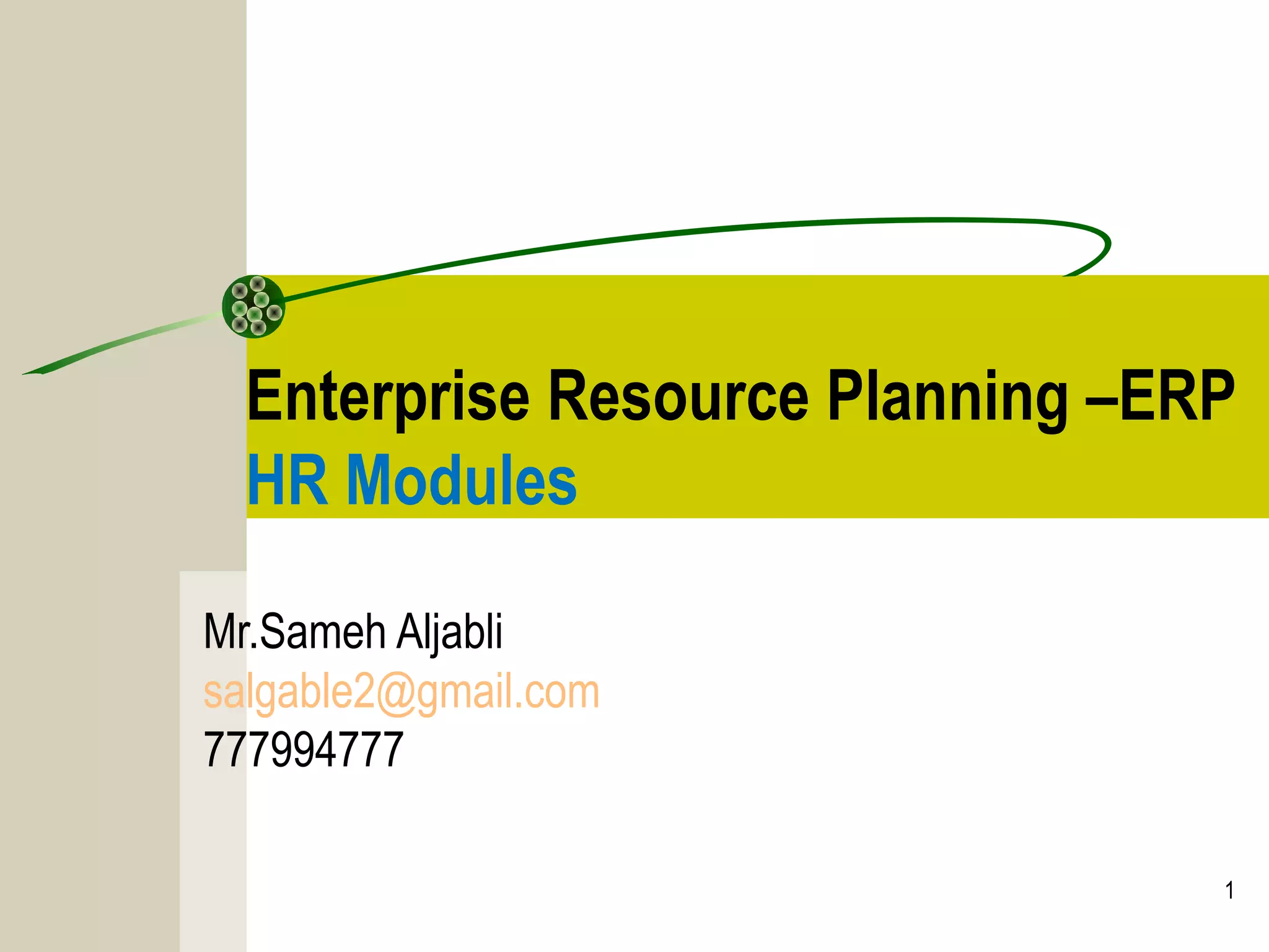 Erp next hr-modules | PPT