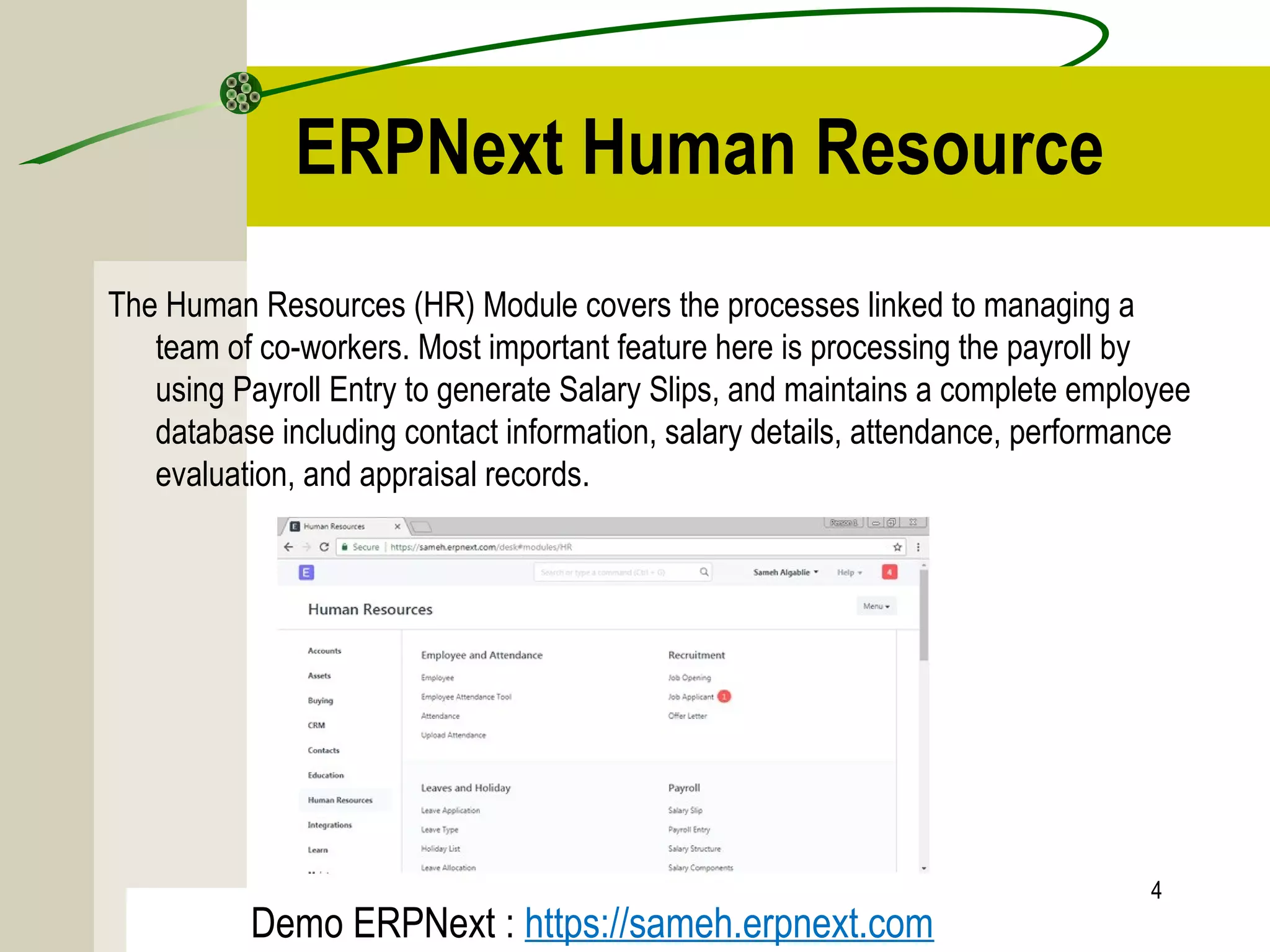 Erp next hr-modules | PPT