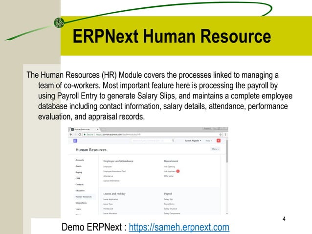 Erp next hr-modules | PPT | Human Resources | Business