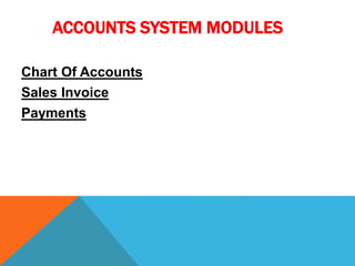 Erpnext accounts system | PPTX