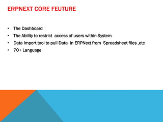 Erpnext accounts system | PDF