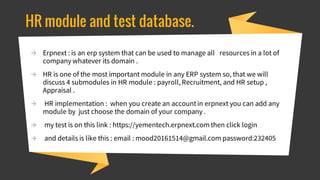 Erpnext hr module | PDF