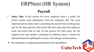 ERPNext system (CubeTech) | PPTX