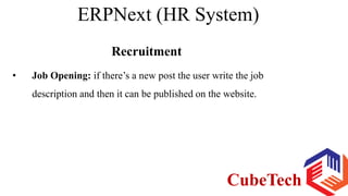 ERPNext system (CubeTech) | PPTX