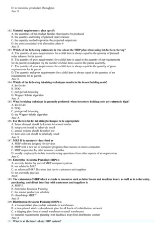 Erp objectives with solutions | DOCX