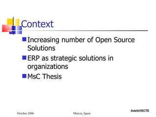ERP Open Source | PPT