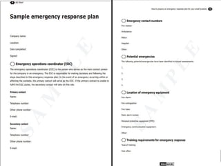 OSHA Emergency Response Plan | PPT