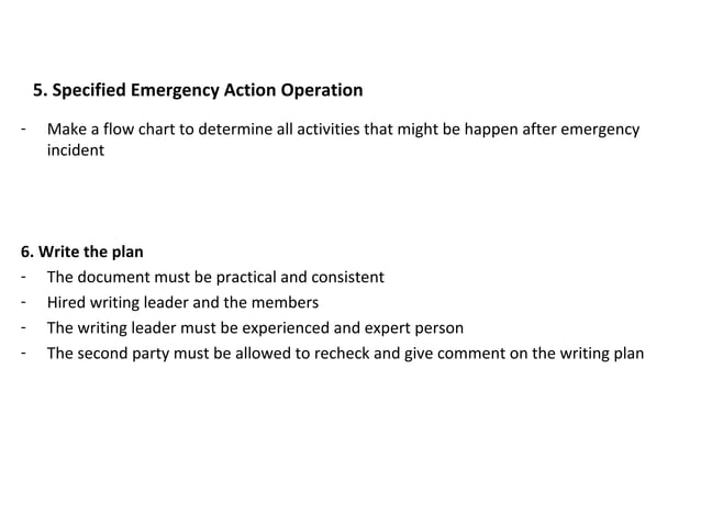 OSHA Emergency Response Plan | PPT