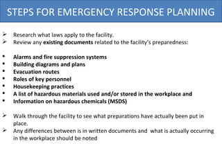 OSHA Emergency Response Plan | PPT