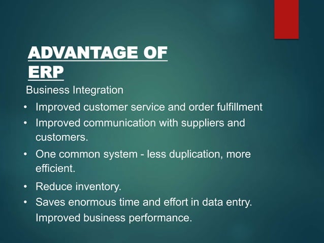 Erp ppt | PPT