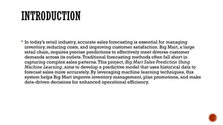 ERP project for big data sales prediction | PPT