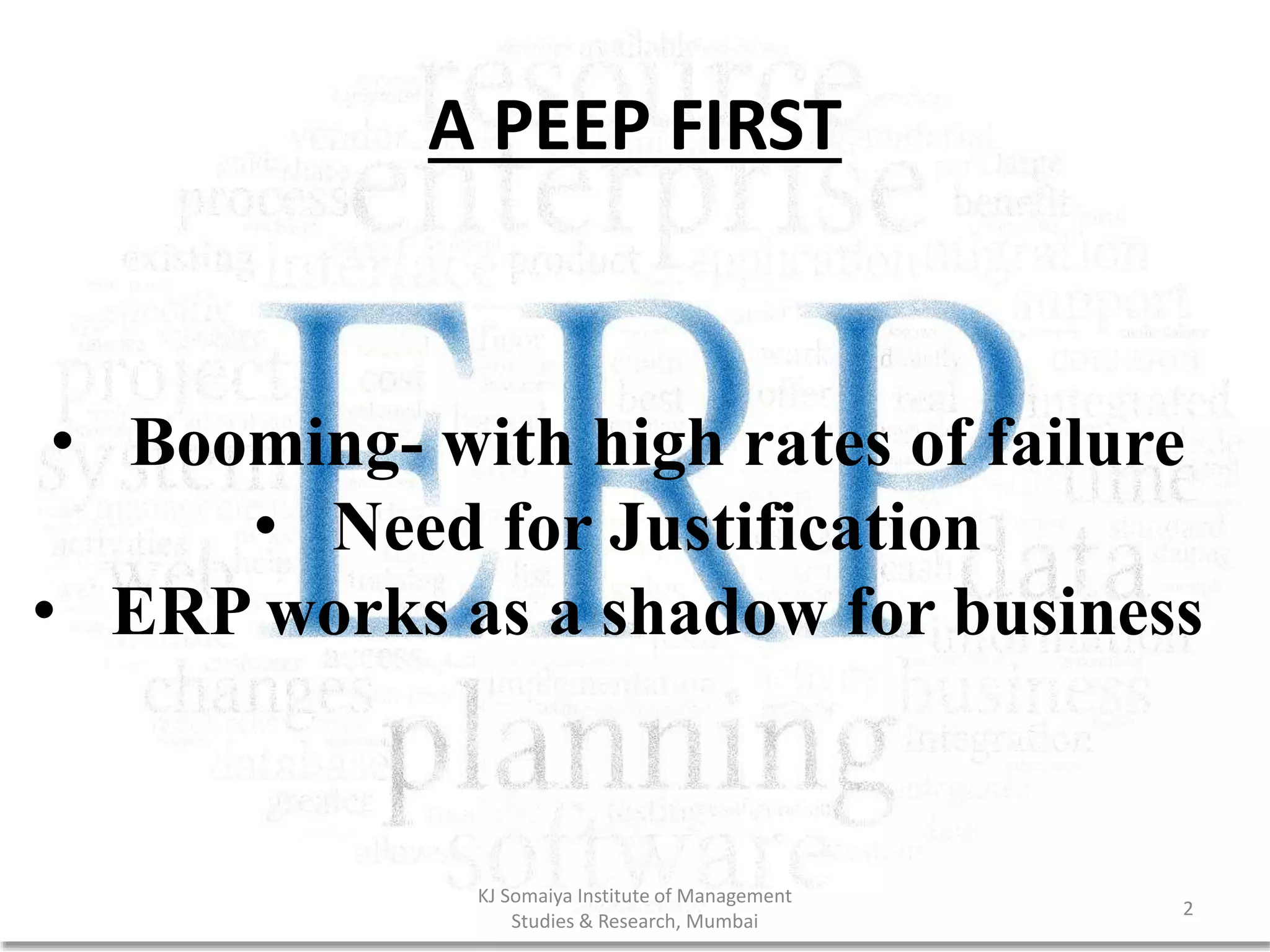 Erp ppt business case | PPTX