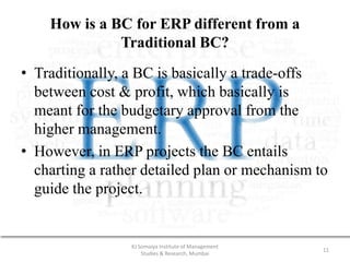 Erp ppt business case | PPTX
