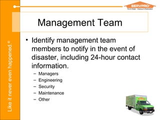 Emergency Response Profile | PPT
