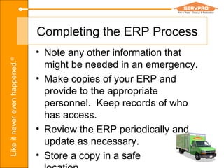 Emergency Response Profile | PPT