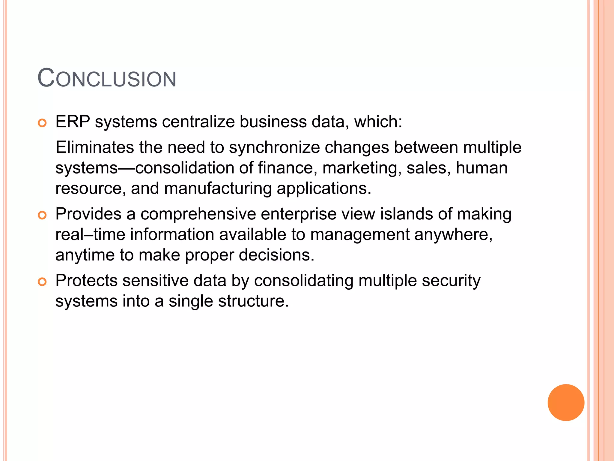 Erp presentation | PPTX