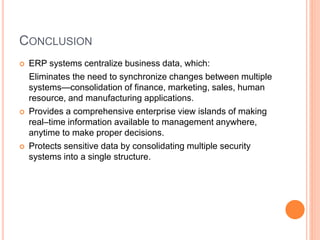 Erp presentation | PPTX