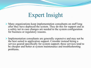 Consultants role in ERP implementations in SME | PPTX | Cloud Computing ...