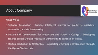 ERP Process for Manufacturing sectors to plan and perform each process ...