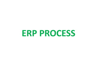 Erp process (training) | PPT