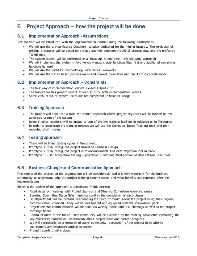 ERP/SAP Project Charter