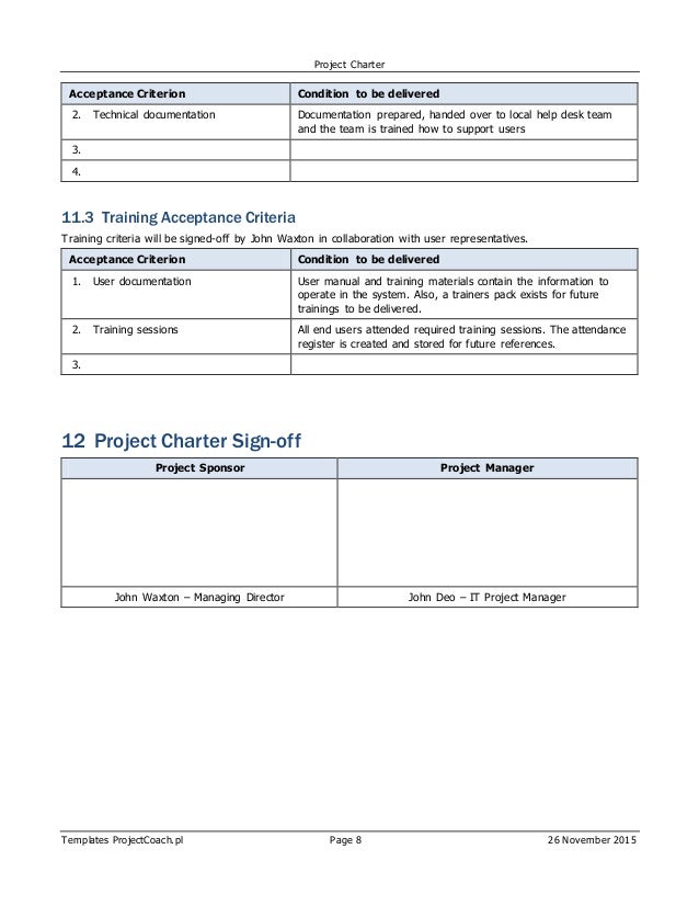 ERP/SAP Project Charter