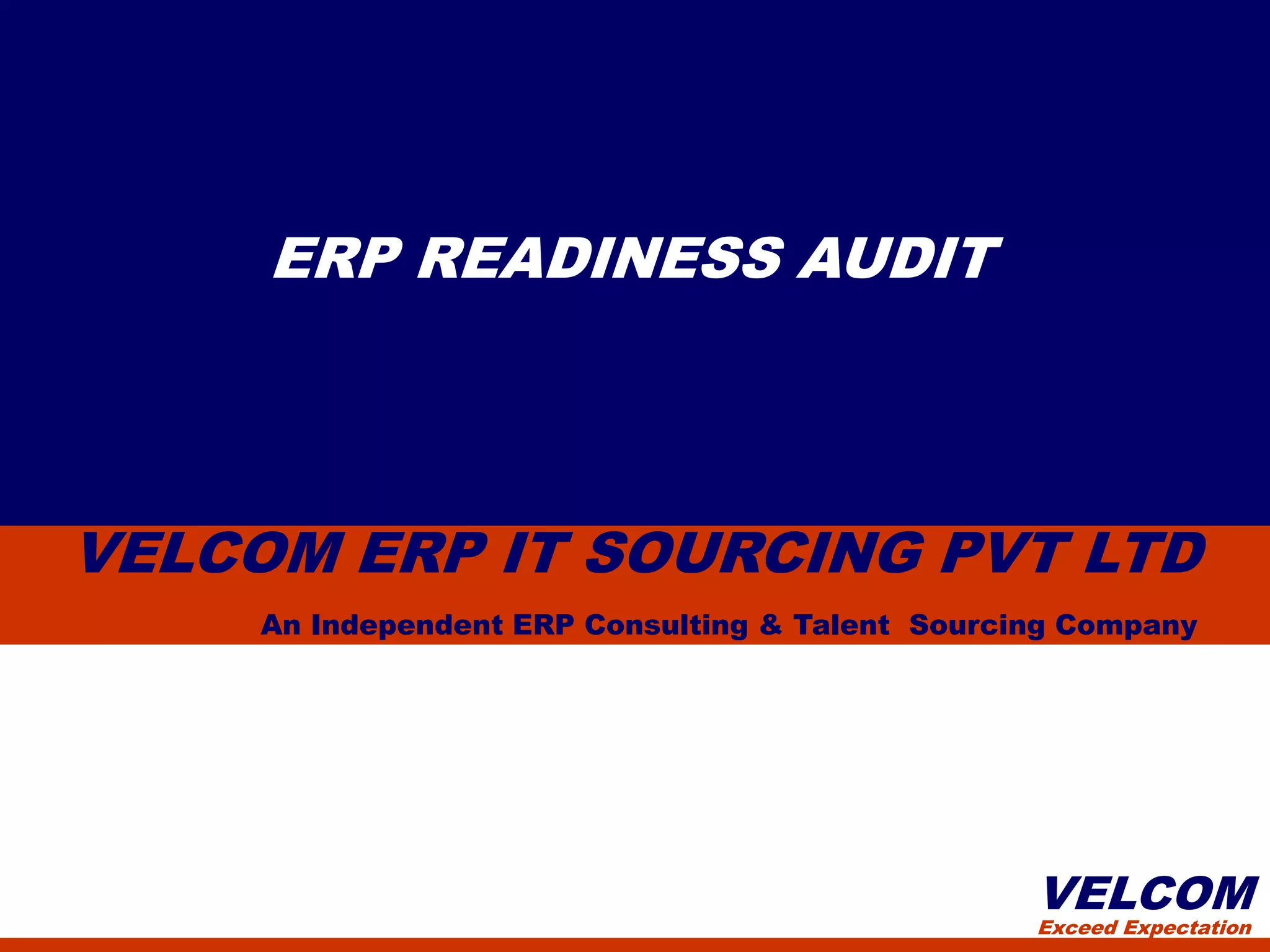Erp Readiness Audit | PPTX