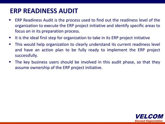 Erp Readiness Audit | PPT