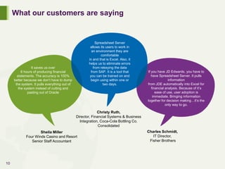 Erp reporting in Excel | PPTX