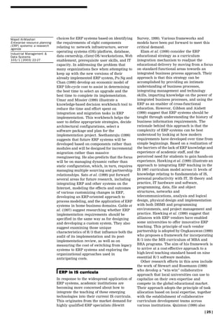 Erp research agenda(imds) | PDF | Computing | Technology & Computing