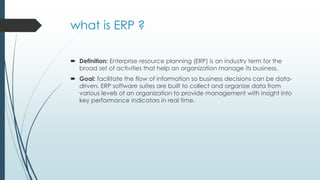 Erp presentation | PPT