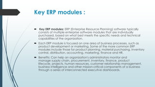 Erp presentation | PPT