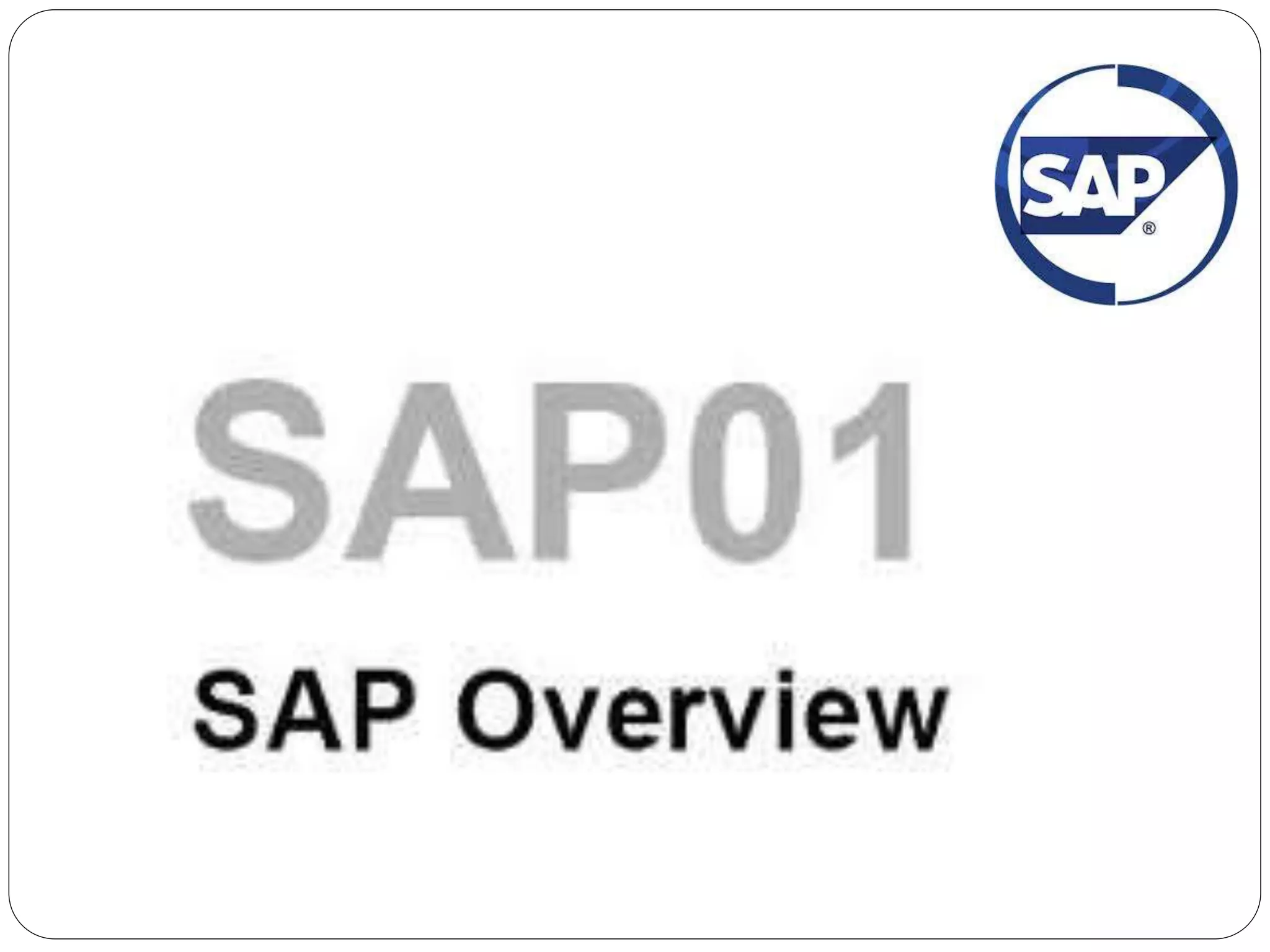 SAP Introduction | PPTX