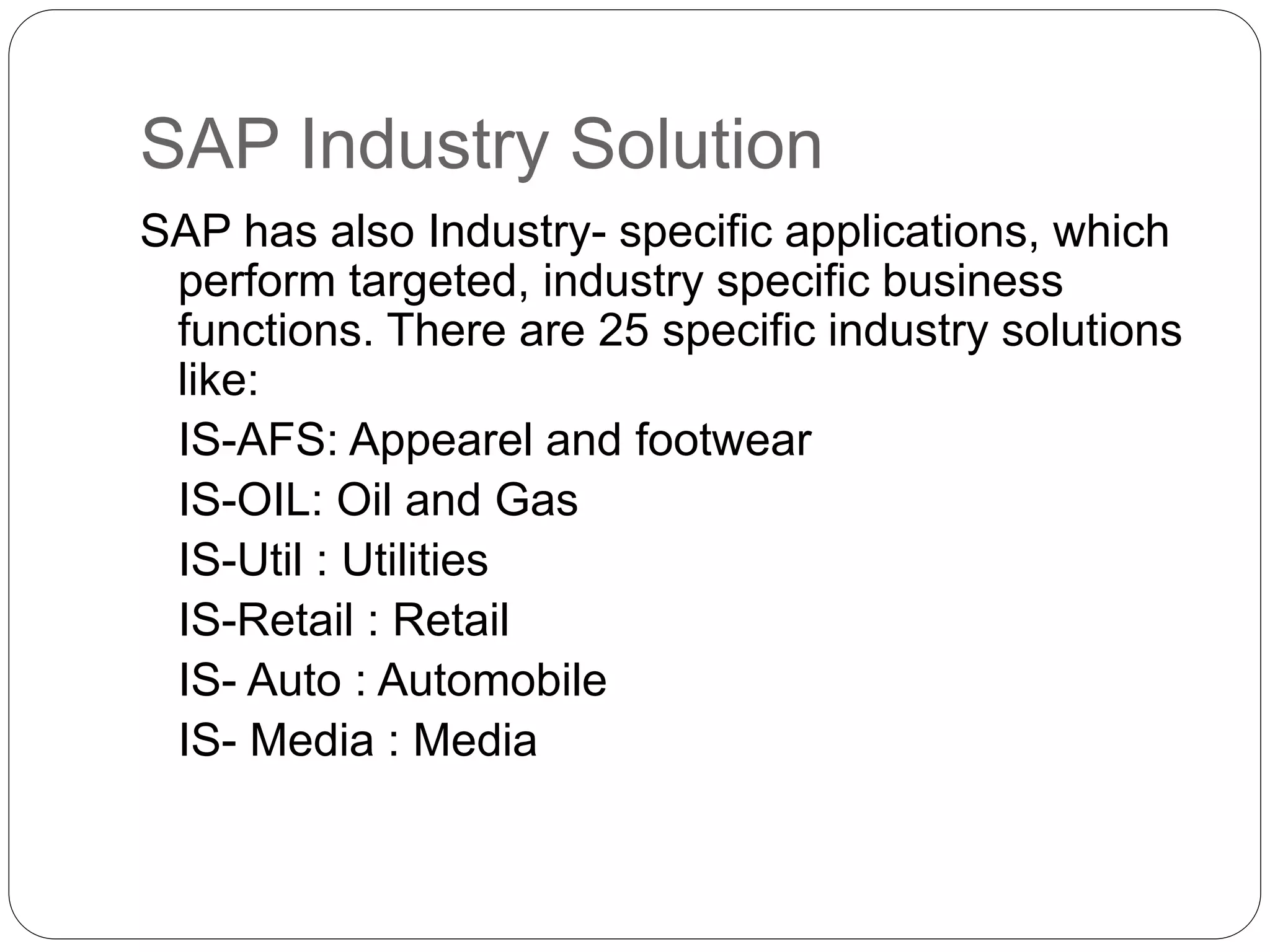 SAP Introduction | PPTX